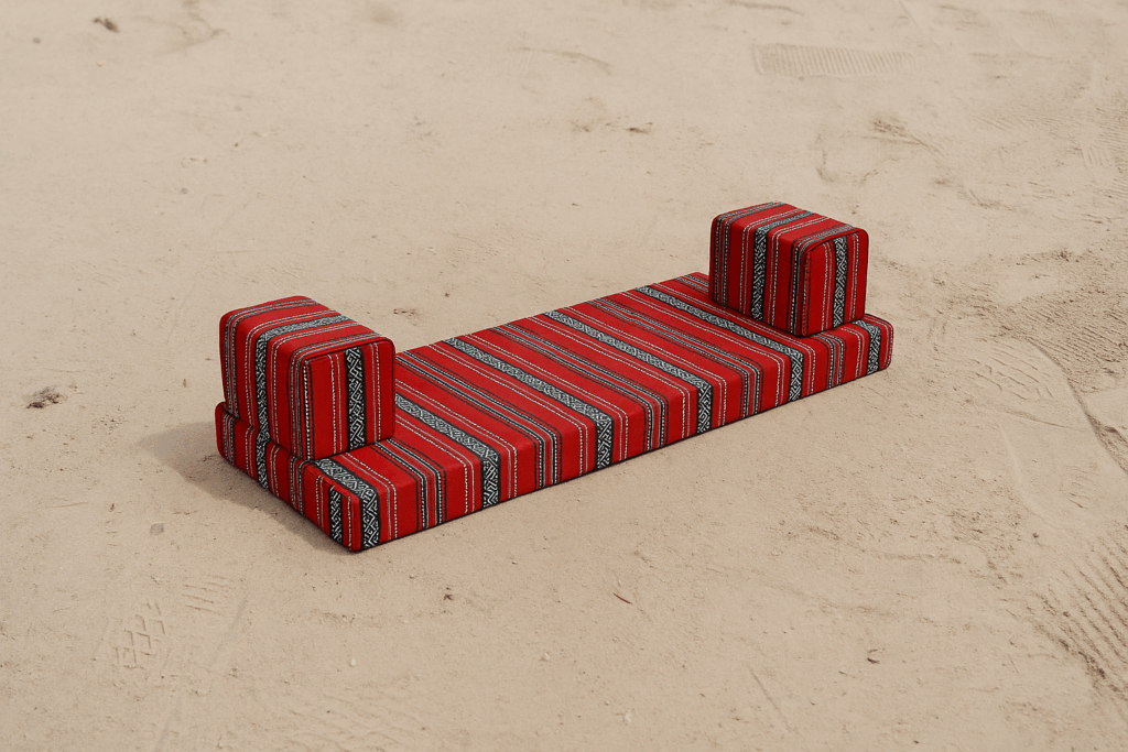 Arabic Sadu Ground Seating for Outdoor Trips with 2 Cushions - AlBaghli ...