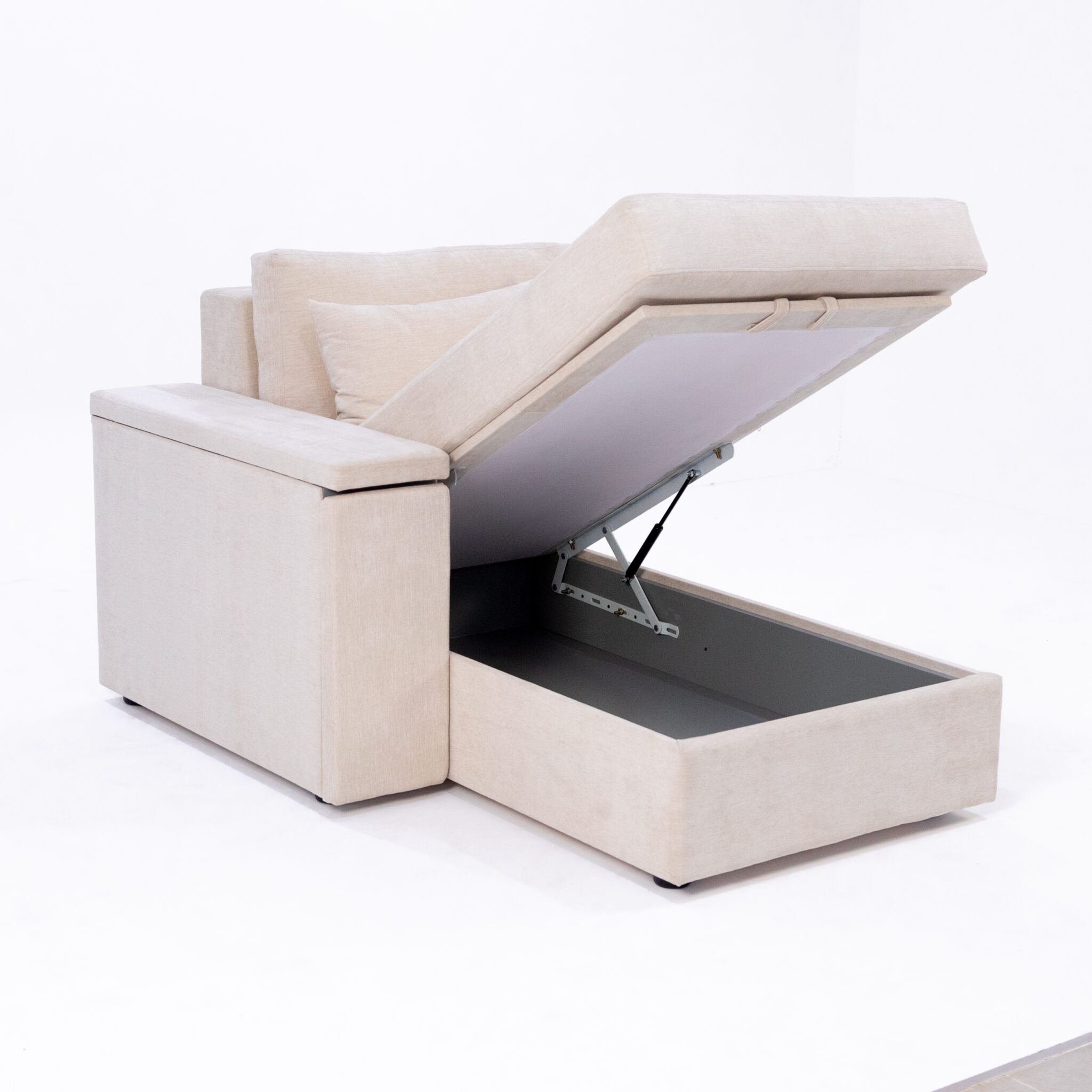 Newton modular chaise lounge sofa with storage - AlBaghli United